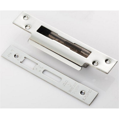 BS8621 Cylinder Sashlock Forend Strike & Fixing Pack - Bright Steel ...