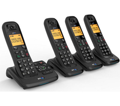 BT XD56 Cordless Dect Phone - Quad Set With Answerphone