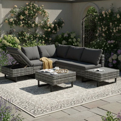 Rattan Garten Lounge Set