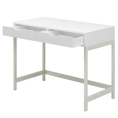 BTM Computer Desk Dressing Table with 2 Drawers Work Table Home Office ...