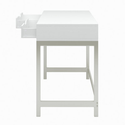 BTM Computer Desk Dressing Table with 2 Drawers Work Table Home Office ...