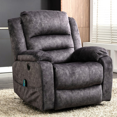 BTM ELECTRIC POWER LIFT RECLINER WITH MASSAGE, HEAT, 2 SIDE POCKETS ...