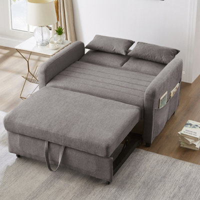 BTM Fold Out Sofa Bed, 2 Seater Sofa with Pull Out Design, Adjustable ...