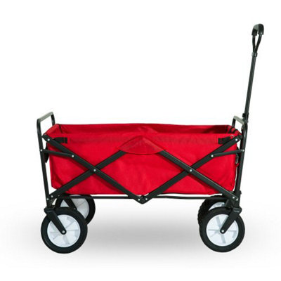 BTM Foldable garden cart pull wagon hand trolley portable transport ...