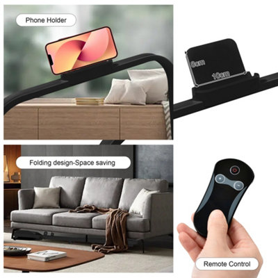 BTM Folding treadmill for home office, underdesk use, 1-6KM/H, portable ...