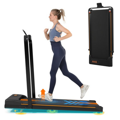 BTM Folding Treadmill with Handrail, 1 To 10km/h Running Machine, LED ...