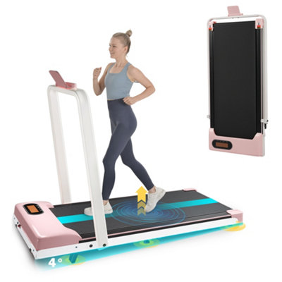 BTM Folding Treadmill with Handrail, 1 To 10km/h Speed, LED Display ...