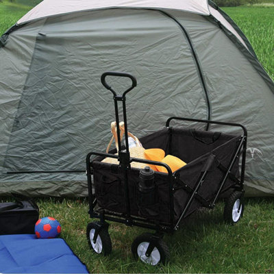 BTM Garden transport cart foldable pull wagon collapsible hand trolley ...