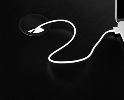 BTM L shaped corner desk for home office, large gaming/computer desk, easy assembly, black, for ...