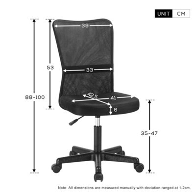 BTM Mesh High Back Executive Swivel Chair with Lumbar Support ...
