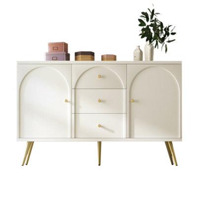 BTM Sideboard Cabinet for Living Room Chest of Drawers with 2 doors and ...