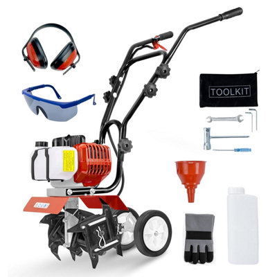 Bu-ko 52 cc Garden Petrol Tiller Engine 3 hp 2 Strokes Lawn Soil ...