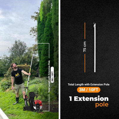 BU-KO 52cc Backpack Long Reach Petrol Multi Functional Garden Tool ...