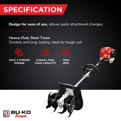 BU-KO 52cc Backpack Long Reach Petrol Strimmers, Brush Cutter, Hedge ...