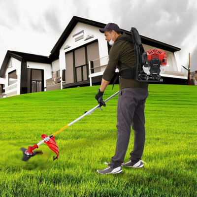 BU-KO 52cc Backpack Petrol Strimmer Garden Tool Including: String ...