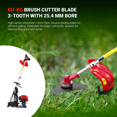 BU KO 52cc Backpack Petrol Strimmer Garden Tool Including String Trimmer Brush Cutter with 3T Blade