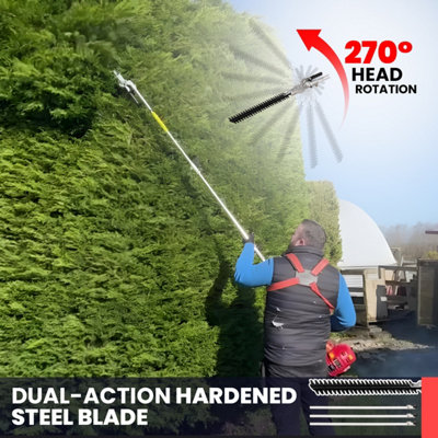 BU-KO 52cc Long Reach Petrol Multi Functional Garden Tool: Strimmer ...