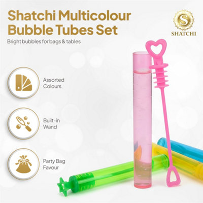 Bubble Club 4 Assorted Colours Party Bubbles Summer Outdoor