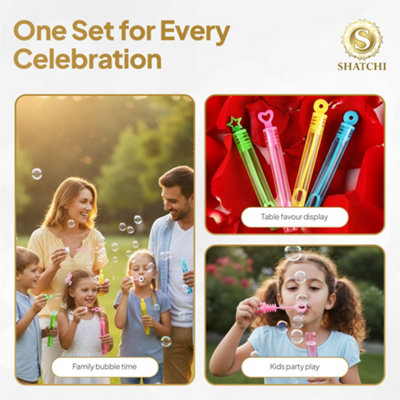 Bubble Club 4 Assorted Colours Party Bubbles Summer Outdoor
