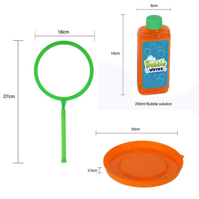 Bubble Ring Make Giant Bubbles Solution & Bubble Wand - Laeto Bubble Waves INCLUDES FREE DELIVERY
