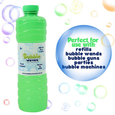 Bubble Solution 1 Litre Bubbles Mixture with Bubble Wand - Laeto Bubble ...