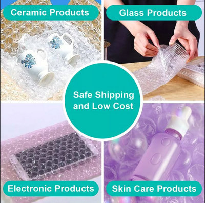 Bubble Wrap 100mm x 10m Durable Packing Material for Protection and Cushioning