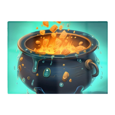 Bubbling Cauldron Splashart Chopping Board