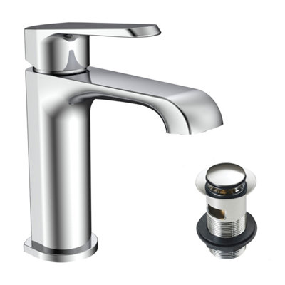 Bubly Bathrooms Lunaris Chrome Mono Basin Mixer Tap with Slotted Basin ...