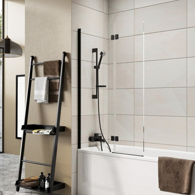 Bubly Bathrooms Thalia Outward Folding Over Bath Screen Full Set 900 x ...