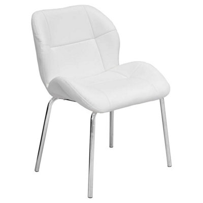 Bucket Racing Dining Chairs x8 In White - INCLUDES FREE DELIVERY