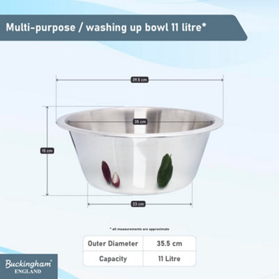 BUCKINGHAM MULTI PURPOSE WASHING UP BOWL (39.5 CM, 11 L)