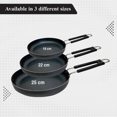 Buckingham Premium Iron Fry Pan Skillet Sauté Pan 25 cm