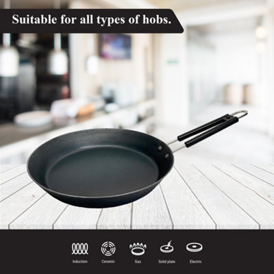 Buckingham Premium Iron Skillet Frying Sauté Pan 26 cm