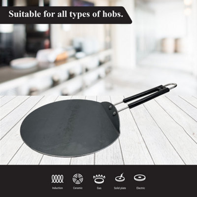 Buckingham Premium Iron Traditional Crepe Tawa Pan 27.5 cm