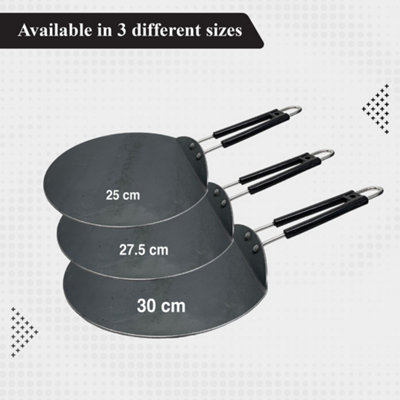 BUCKINGHAM PREMIUM IRON TRADITIONAL CREPE TAWA PAN 30 CM
