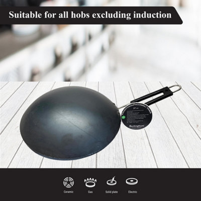Buckingham Premium Iron Traditional Roomli Tawa Pan 27 cm