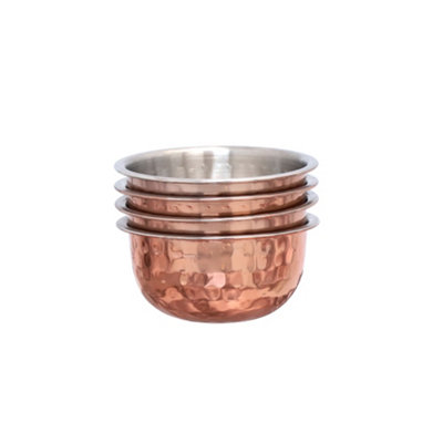Buckingham Pure Copper Mixing Bowl with Hammered Finish Mini Copper ...