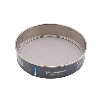 Buckingham Stainless Steel 40 Fine Mesh Drum Sieve - Durable ...