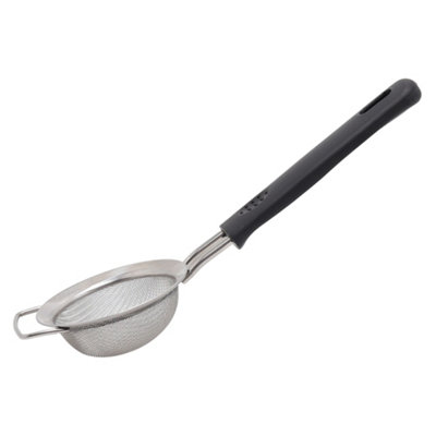 Buckingham Stainless Steel Fine Mesh Sieve Strainer 8 cm Soft Touch Handle