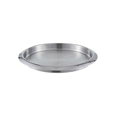 Buckingham Stainless Steel Round Serving Bar Tray hammered effect ...