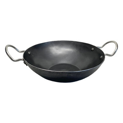 Buckingham Traditional Iron Premium - Round Bottom Black (30cm)