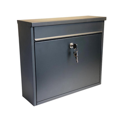 Buckingham Wall Mounted Large Steel Lockable Mail Post Letter Box ...