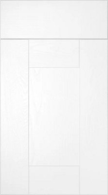Buckingham Wood Grain Shaker White Replacement Kitchen Doors Sample ...