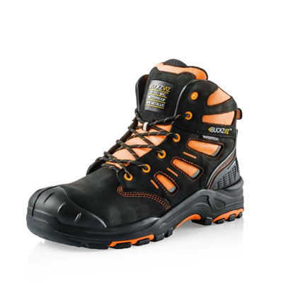 Buckler Boots BuckzViz High Viz Orange Lace Safety Work Boots UK Sizes 10