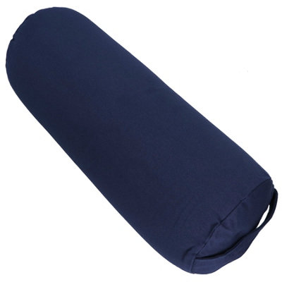 Buckwheat Yoga Bolster Blue 61cm x 23cm Ideal for Yoga, Gym, Meditation