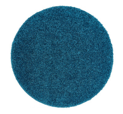 Buddy Teal Washable Plain Rug By Origins-67 X 300cm (Runner)