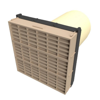 Buy Buff Airbrick 9" x 9" with Extendable 6" Pipe for Cavity Wall ...