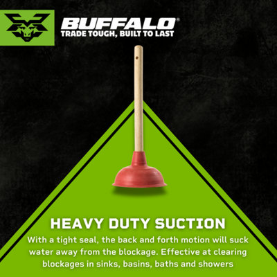 Buffalo Natural Rubber Plunger Large