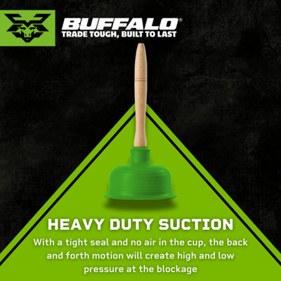 Buffalo Premium Orange Plunger Giant | DIY at B&Q