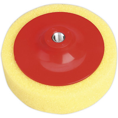 Buffing & Polishing Foam Head - 150 x 50mm - M14 x 2mm Thread - Coarse ...